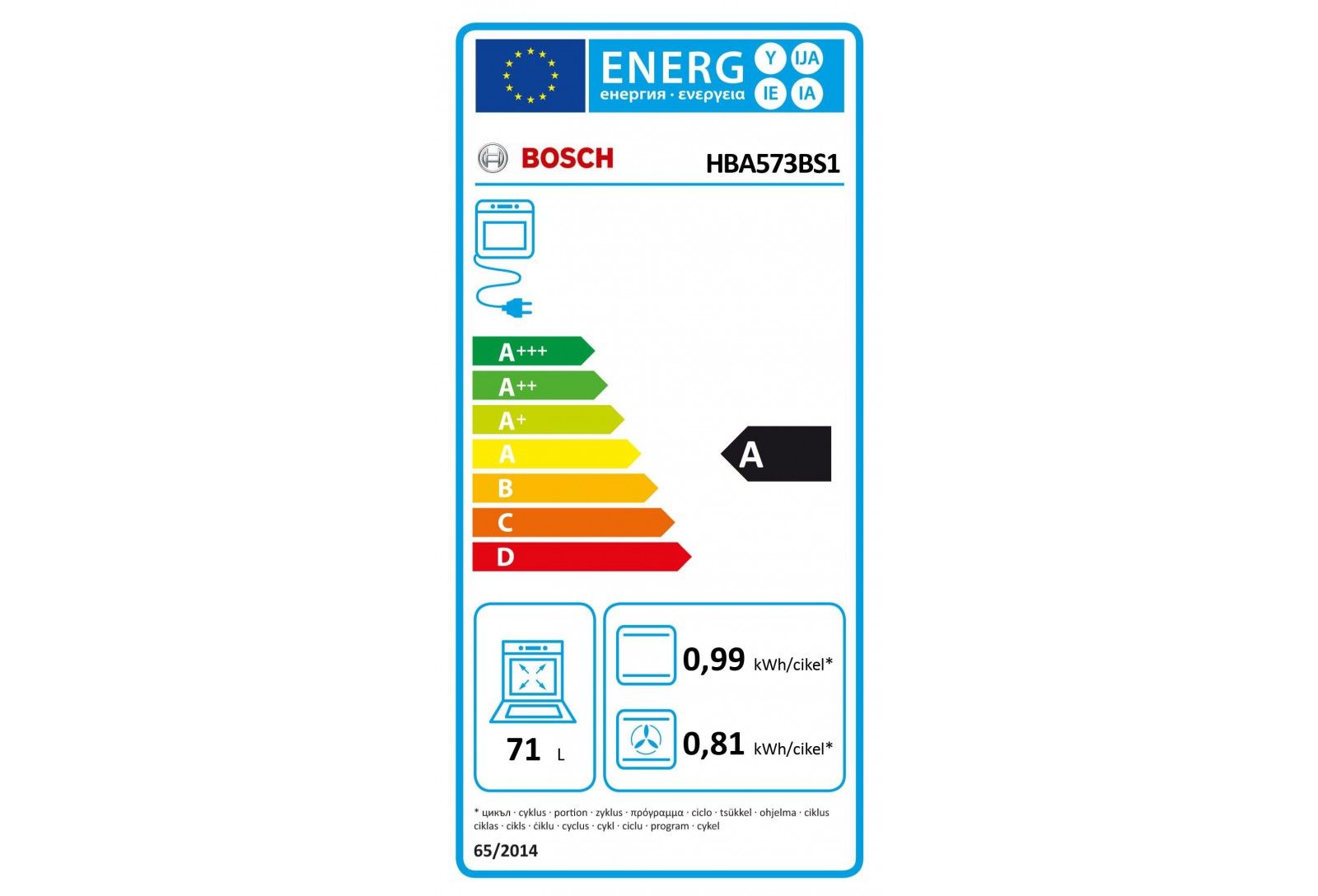 Bosch vgradna pečica HBA573BS1 | Ilambienti